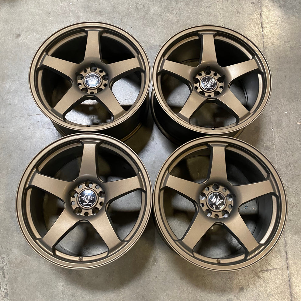 GMR 04R 18x9.5+38, 22 & +12 5x114.3 Matte Bronze (BLACK FRIDAY)