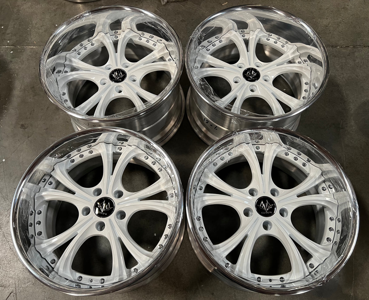 18” GMR Serpent 5x114.3 Gloss White – VR Wheels