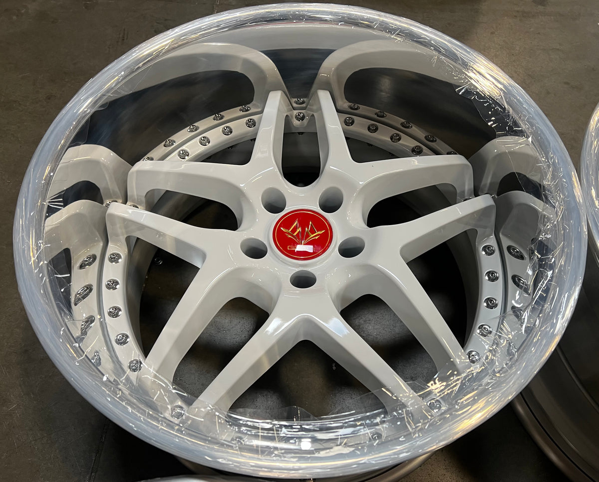 19” GMR Evoke 5x114.3 Gloss White – VR Wheels